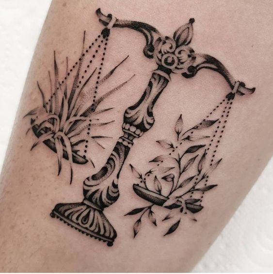 25+ Best Tattoos for libra zodiac: Designs & Meanings & Ideas | VeAn Tattoo