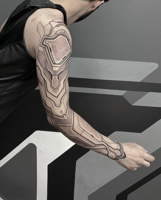 17+ Cyberpunk Style Tattoos: Ideas and Meanings. Style Guide. | VeAn Tattoo