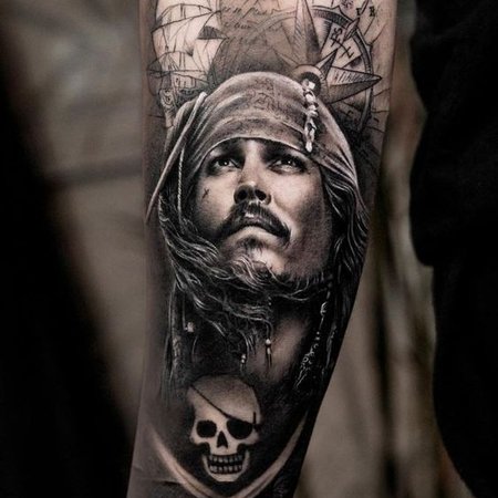 Pirate tattoos: Symbolism and popular symbols - VeAn Tattoo