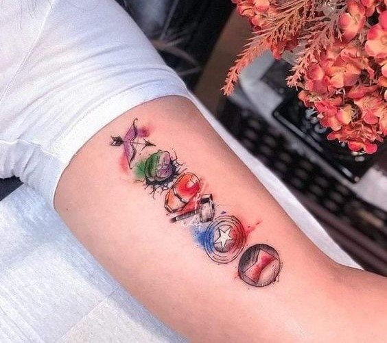 Marvel superhero and comics tattoos: Best tattoo ideas - VeAn Tattoo