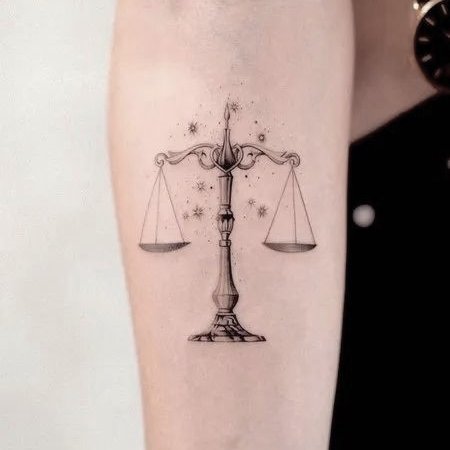 25+ Best Tattoos for libra zodiac: Designs & Meanings & Ideas - VeAn Tattoo