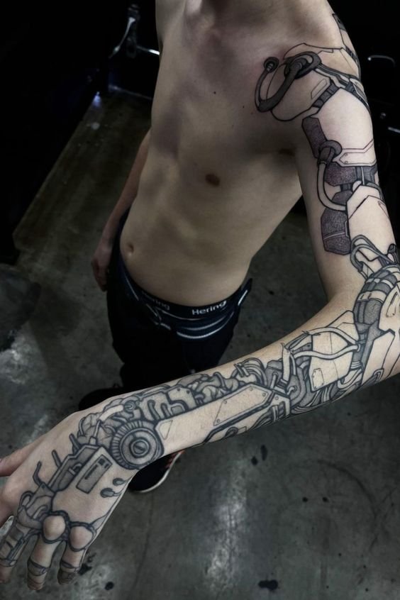 17+ Cyberpunk Style Tattoos: Ideas and Meanings. Style Guide. | VeAn Tattoo