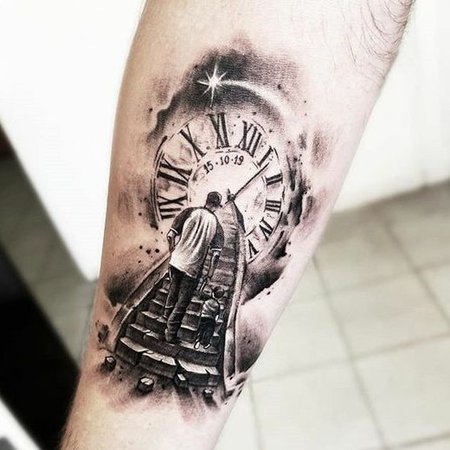 Clock tattoo: styles and meaning | 37+ Designs for men and women - VeAn ...
