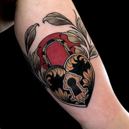 Padlock tattoo: who likes these tattoos, designs and styles - VeAn Tattoo