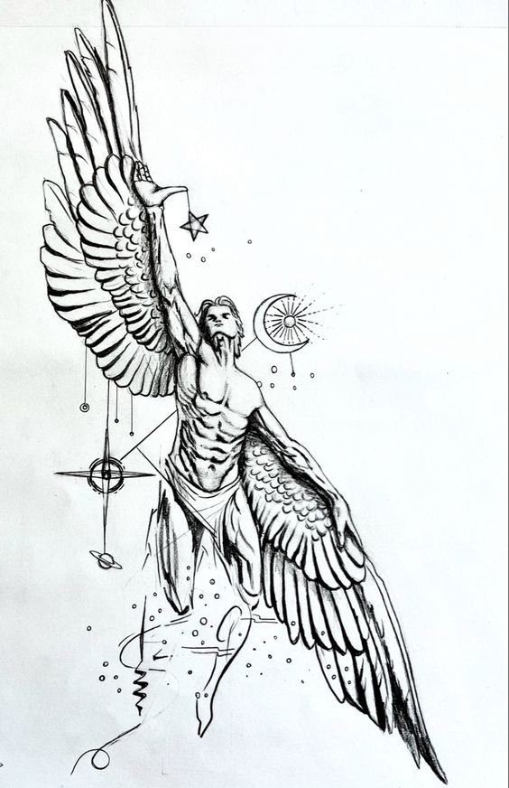 23+ Designs of Angel tattoo for men and women - VeAn Tattoo