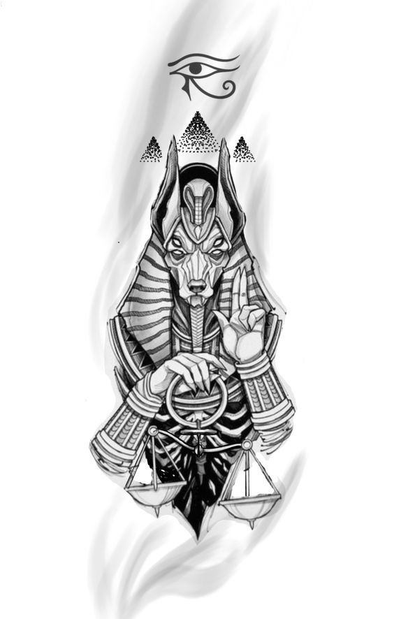 23+ designs and meaning of Anubis tattoo for men and women - VeAn Tattoo