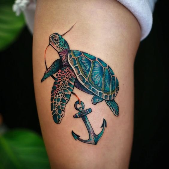 Turtle tattoo: styles and meaning | 37+ Designs for men and women ...