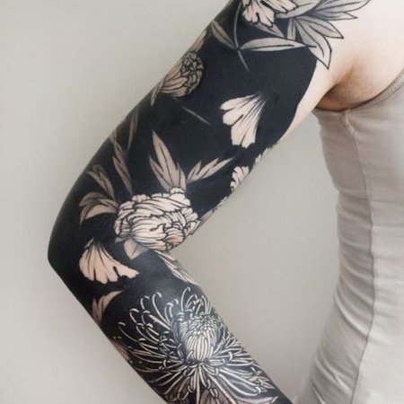 33+ Blackwork Style Tattoos: Ideas and Meanings. Style Guide. - VeAn Tattoo