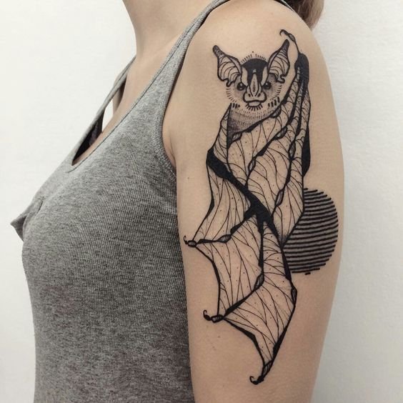 23+ Designs of Bat tattoo for men and women - VeAn Tattoo