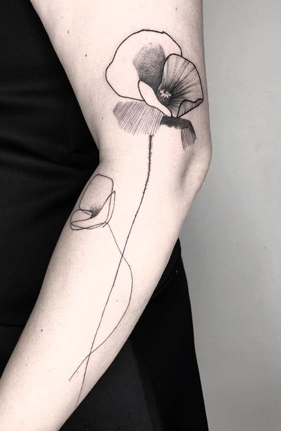 Poppy Tattoo - VeAn Tattoo