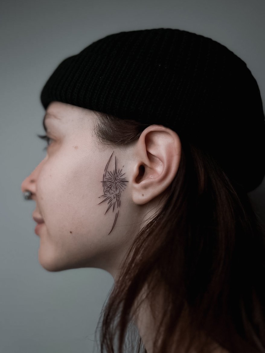 Face tattoos | 15+ Best Tattoo Ideas for Men and Women. The best face ...