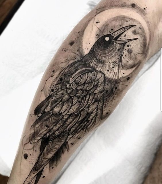 Raven tattoo: styles and meaning | 42+ Designs for men and women - VeAn ...
