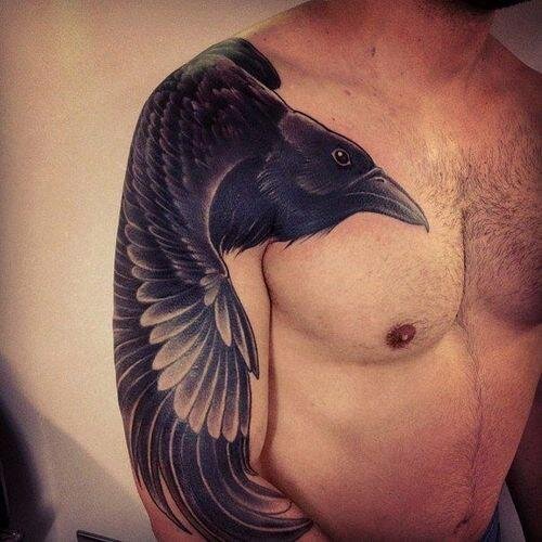 Raven tattoo: styles and meaning | 42+ Designs for men and women - VeAn ...